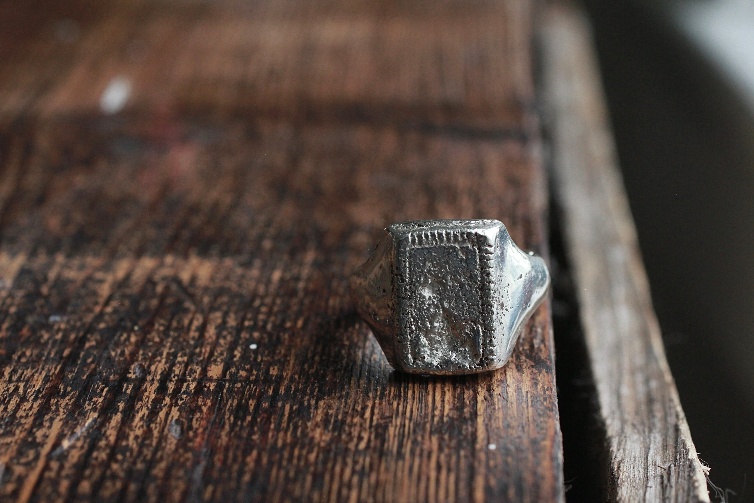 Ancient Signet Ring | Sand Casted (Handcrafted, Sustainable Jewelry ...